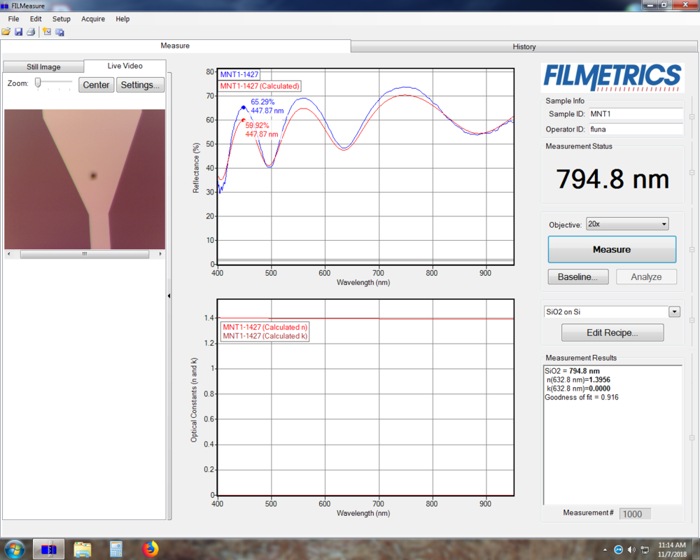Filmetrics F40-UV Microscope-Mounted - UCSB Nanofab Wiki